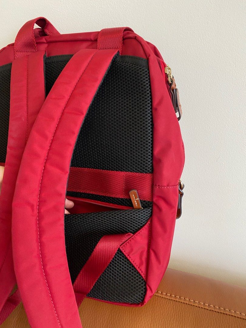 BRIC’S red backpack, Women's Fashion, Bags & Wallets, Backpacks on ...