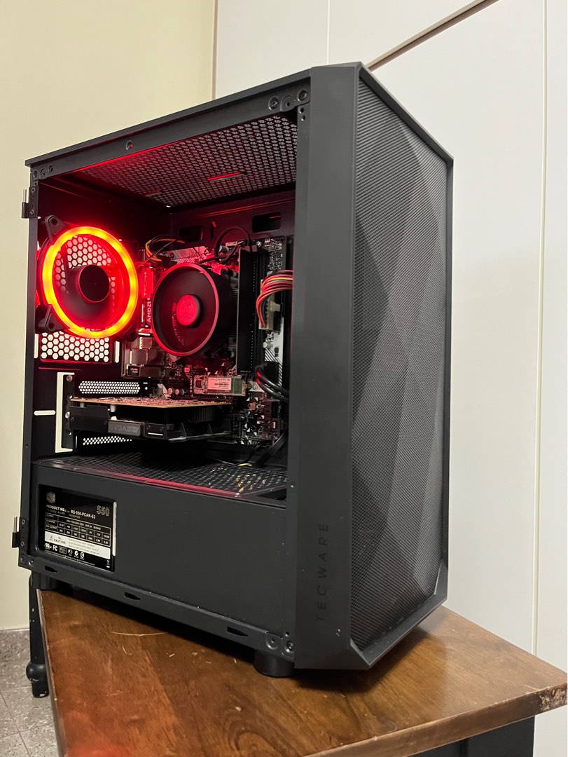 BUDGET RYZEN RGB GAMING PC DESKTOP CPU GTX 1050 128GB SSD 1TB HDD CHEAP ...