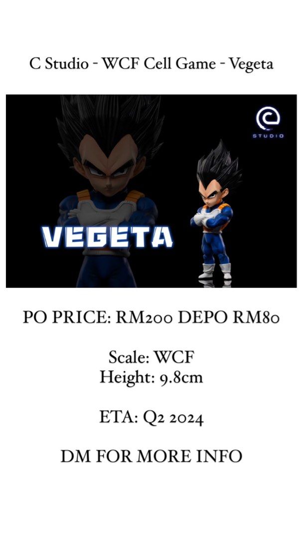 C Studio - WCF Cell Game - Vegeta, Hobbies & Toys, Toys & Games on ...