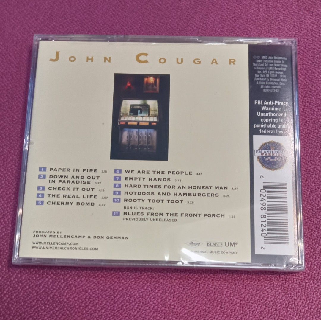 CD/全新/John Cougar Mellencamp–The Lonesome Jubilee, 預購 - Carousell