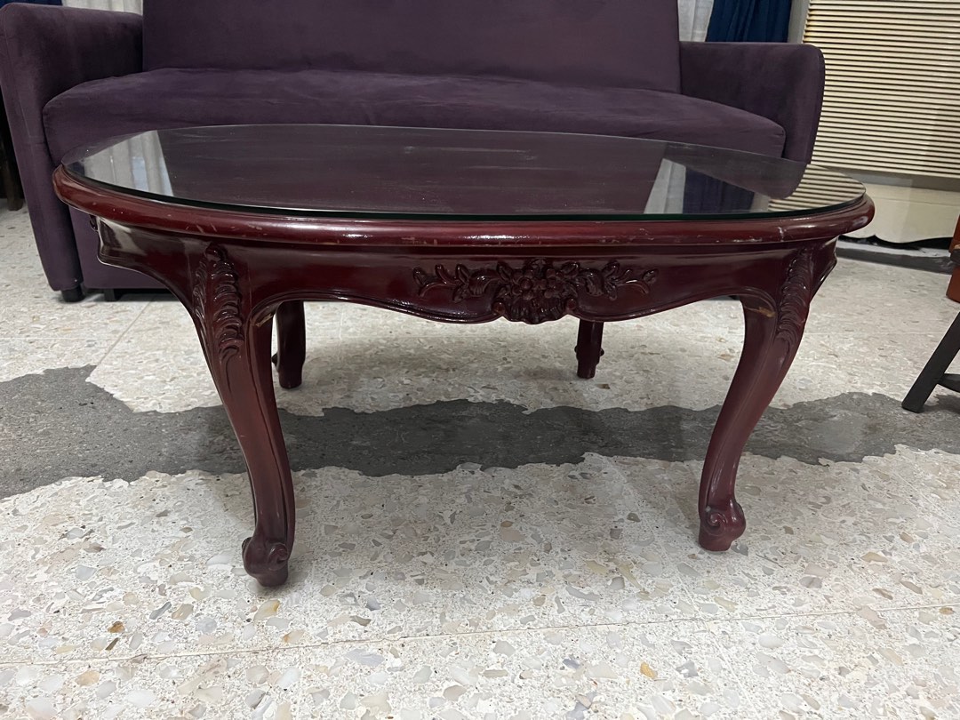 Center table narra, Furniture & Home Living, Furniture, Tables & Sets ...