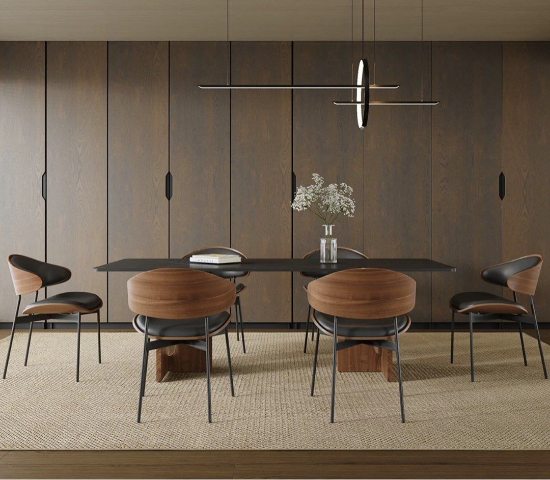 CHRIA Modern Sintered Stone Dining Table, Furniture & Home Living ...