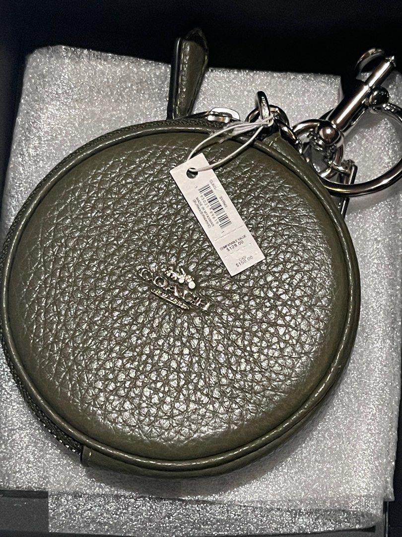 Coach Circular Coins Pouch Bag, Luxury, Bags & Wallets on Carousell