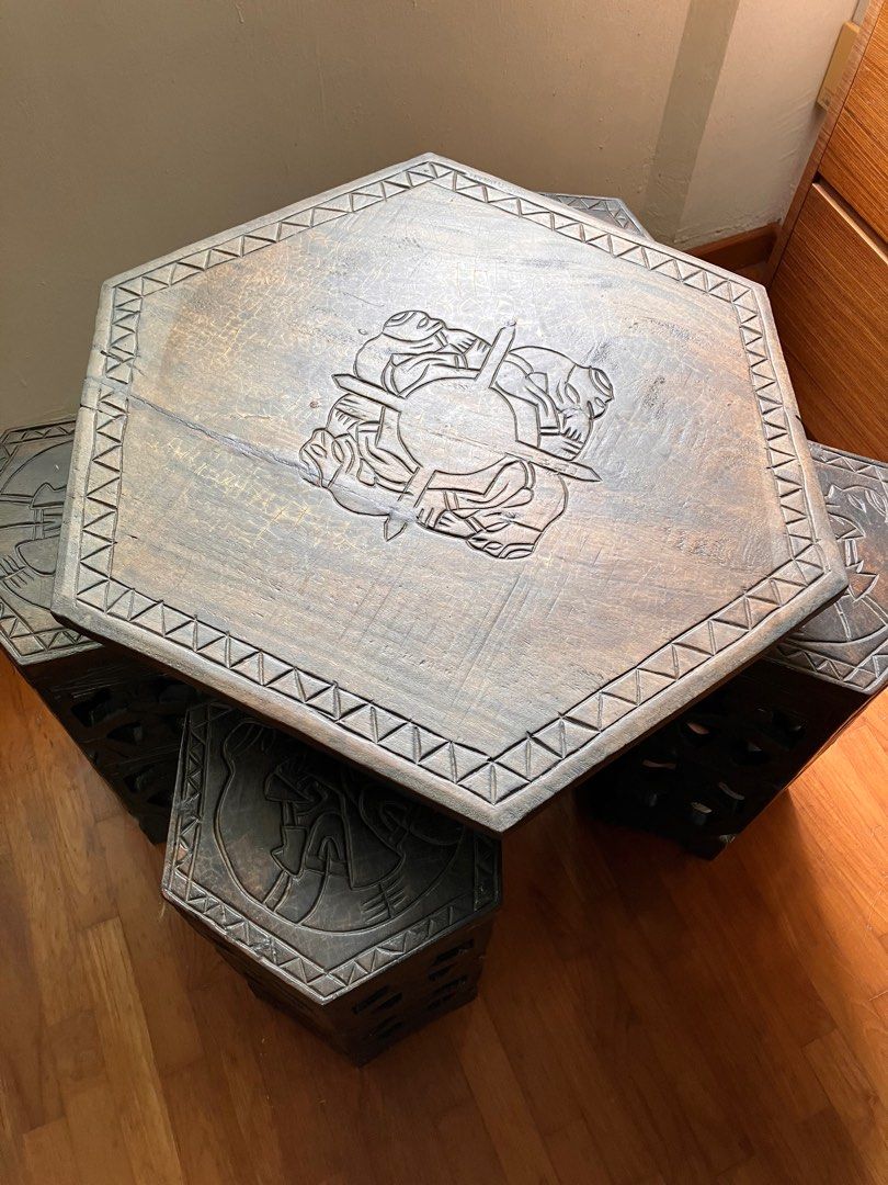 Rustic Balinese Coffee Table, Furniture & Home Living, Furniture, Other ...