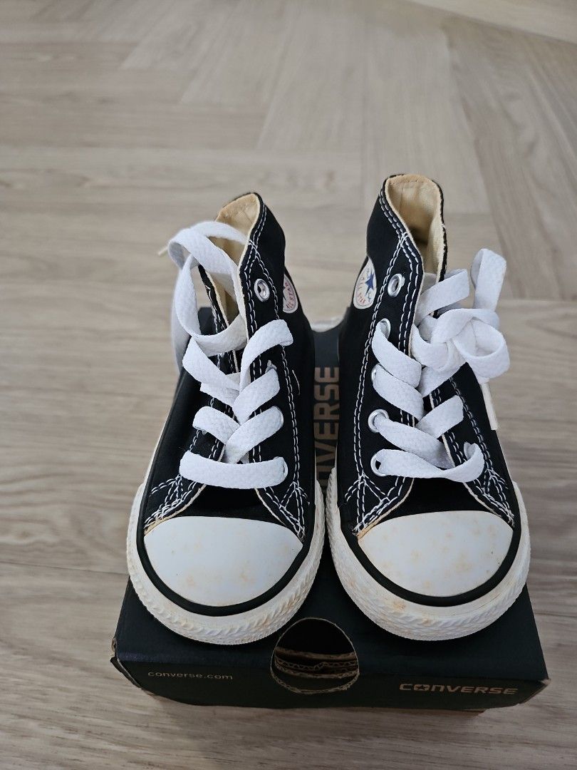 Converse high cut (black), Babies & Kids, Babies & Kids Fashion on ...