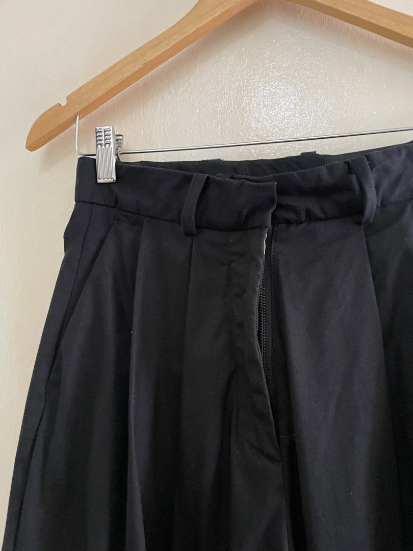 Cos black full length wide leg drape pants, Women's Fashion, Bottoms ...