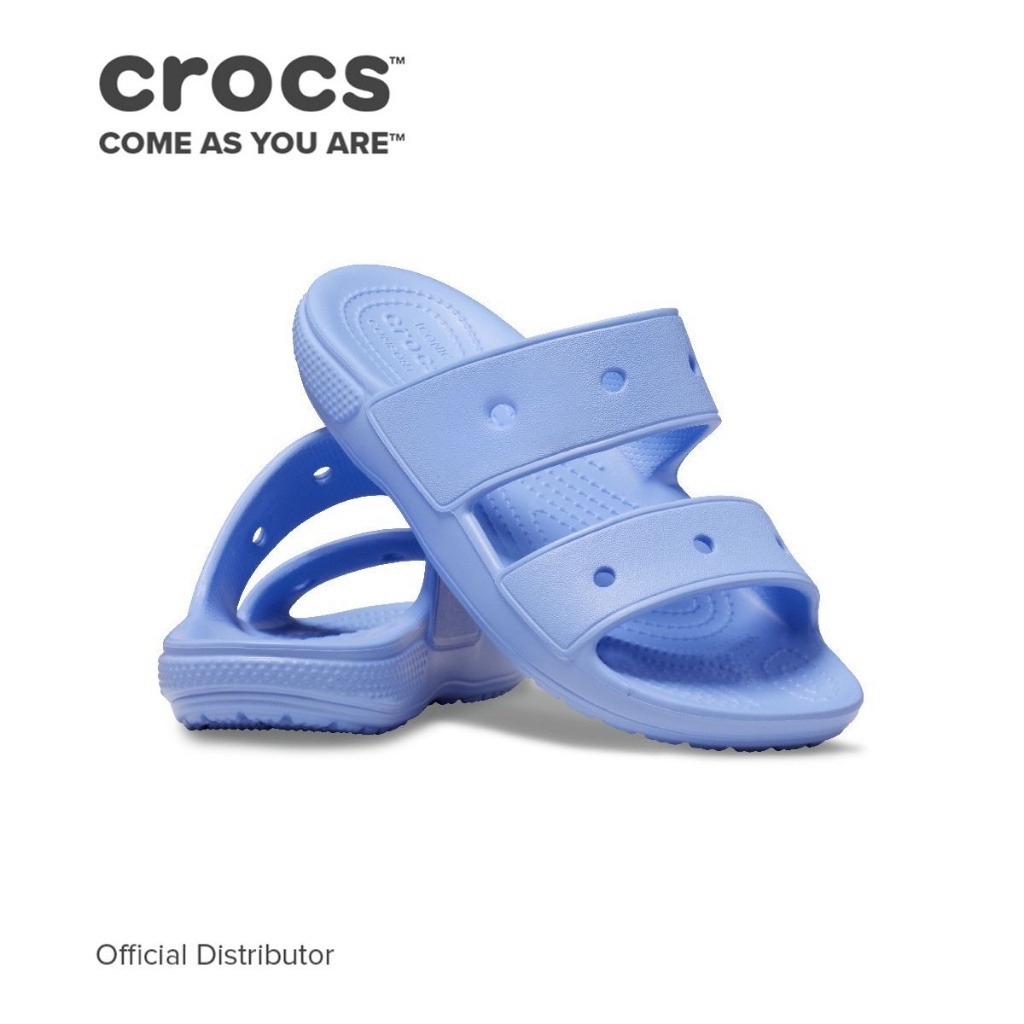 Crocs Classic Sandal in Moon Jelly, Women's Fashion, Footwear, Flats ...