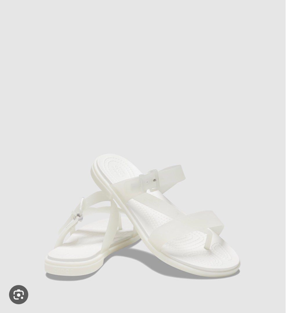 Crocs Tulum Translucent One Toe, Women's Fashion, Footwear, Sandals on ...