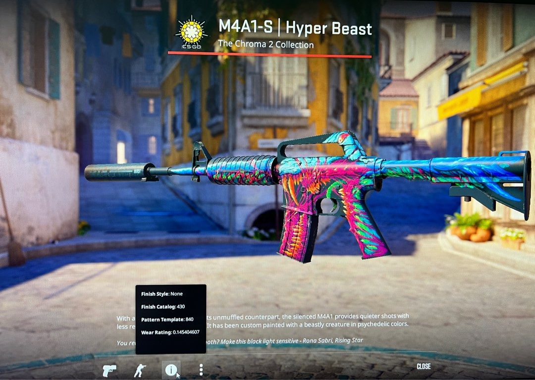 CSGO CS2 M4A1-S Hyper Beast MW, Video Gaming, Gaming Accessories, In ...
