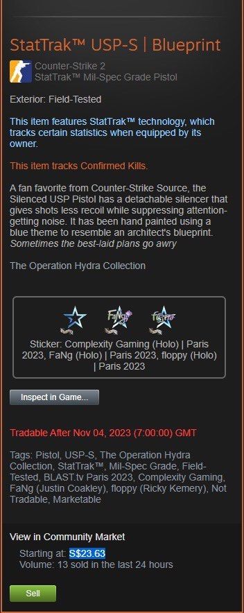 CSGO CS2 USP-S | Blueprint ST FT [BUFF PRICE], Video Gaming, Gaming ...