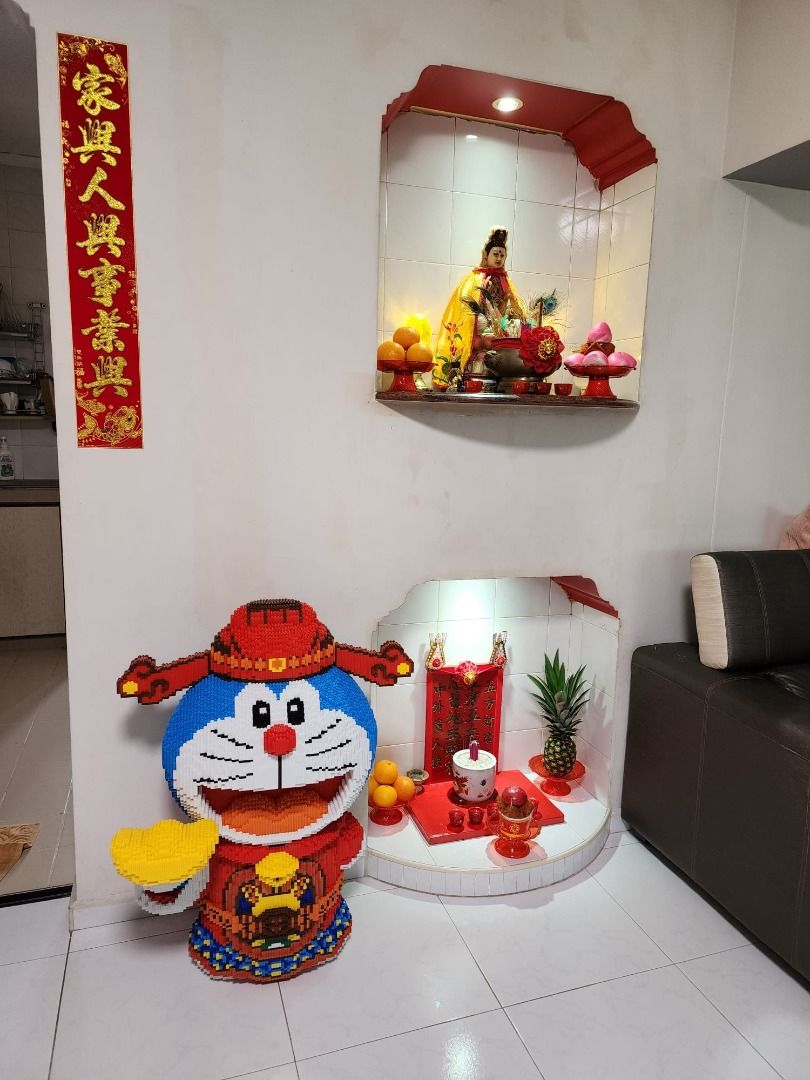 Custom made God of Prosperity Doraemon, Hobbies & Toys, Toys & Games on ...