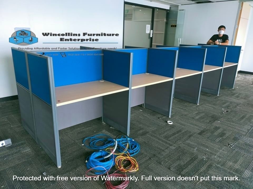 CUSTOMIZED MODULAR WORK STATION _OFFICE PARTITION _OFFICE CUBICLE ...