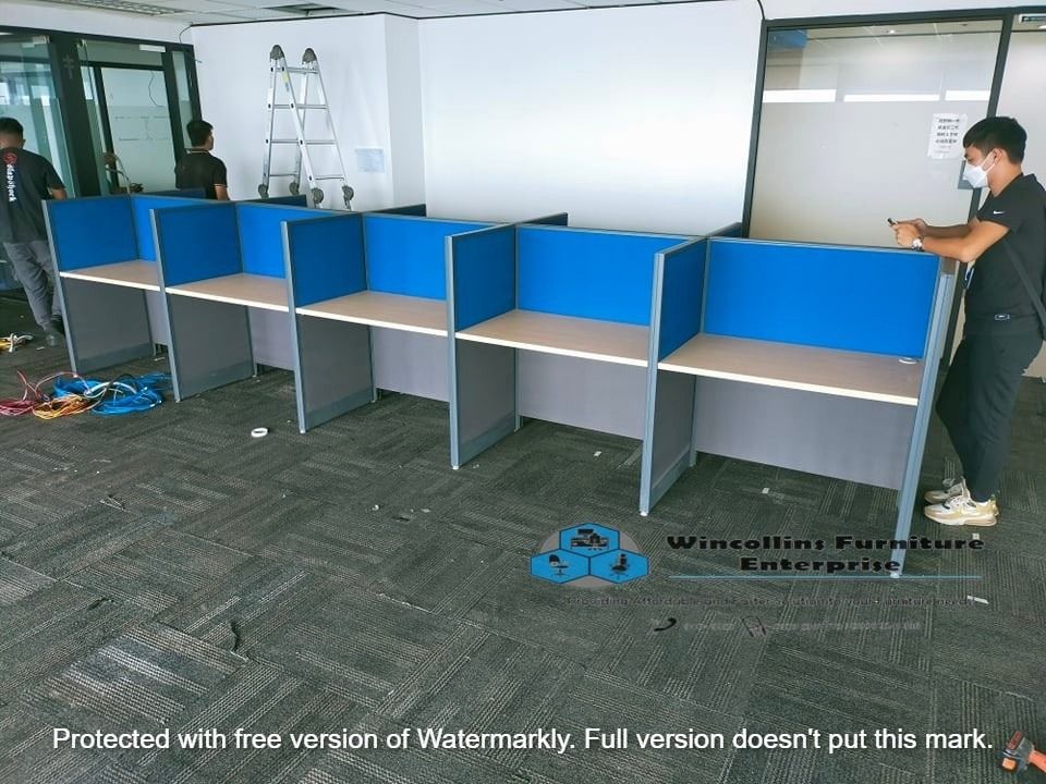 CUSTOMIZED MODULAR WORK STATION _OFFICE PARTITION _OFFICE CUBICLE ...