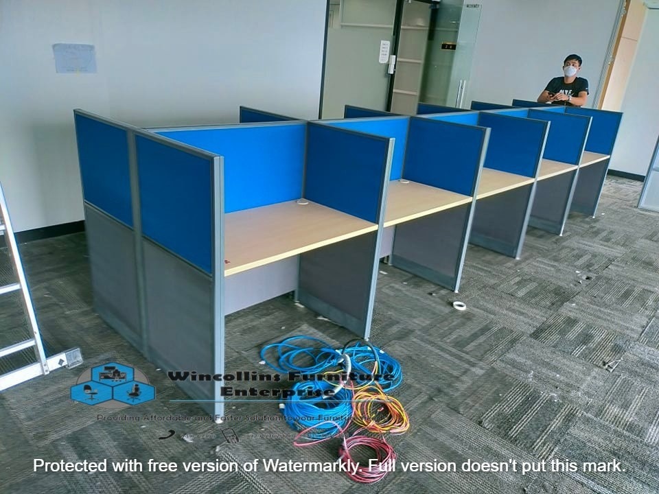 CUSTOMIZED MODULAR WORK STATION _OFFICE PARTITION _OFFICE CUBICLE ...