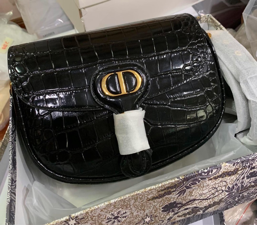 Dior crocs sling bag size 22cm, Luxury, Bags & Wallets on Carousell