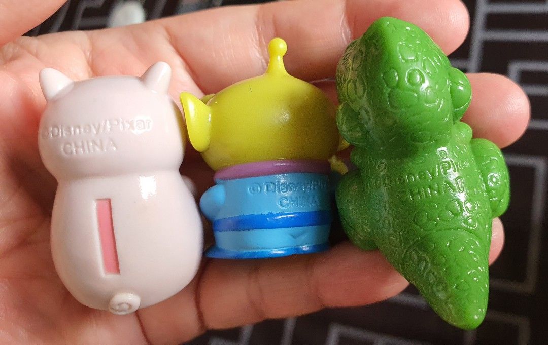 Disney Toy Story gang of 5 finger puppets Buzz Woody Alien Rex Hamm ...