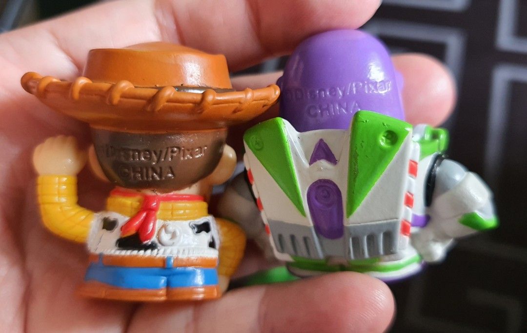 Disney Toy Story gang of 5 finger puppets Buzz Woody Alien Rex Hamm ...