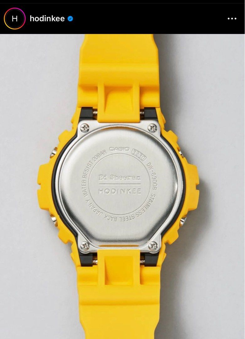Ed Sheeran x Hodinkee Limited Ed Gshock, Men's Fashion, Watches ...