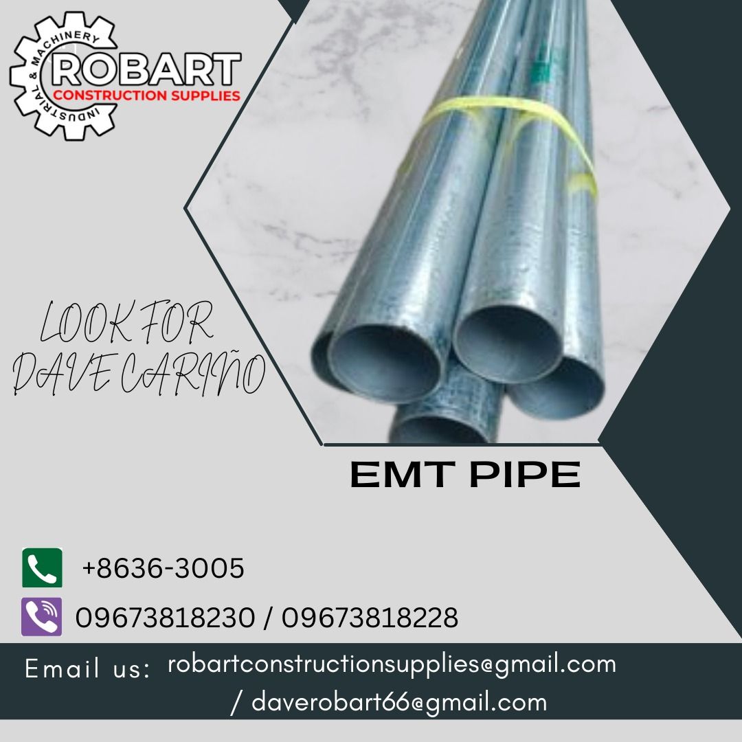 EMT PIPE, Commercial & Industrial, Construction Tools & Equipment on ...