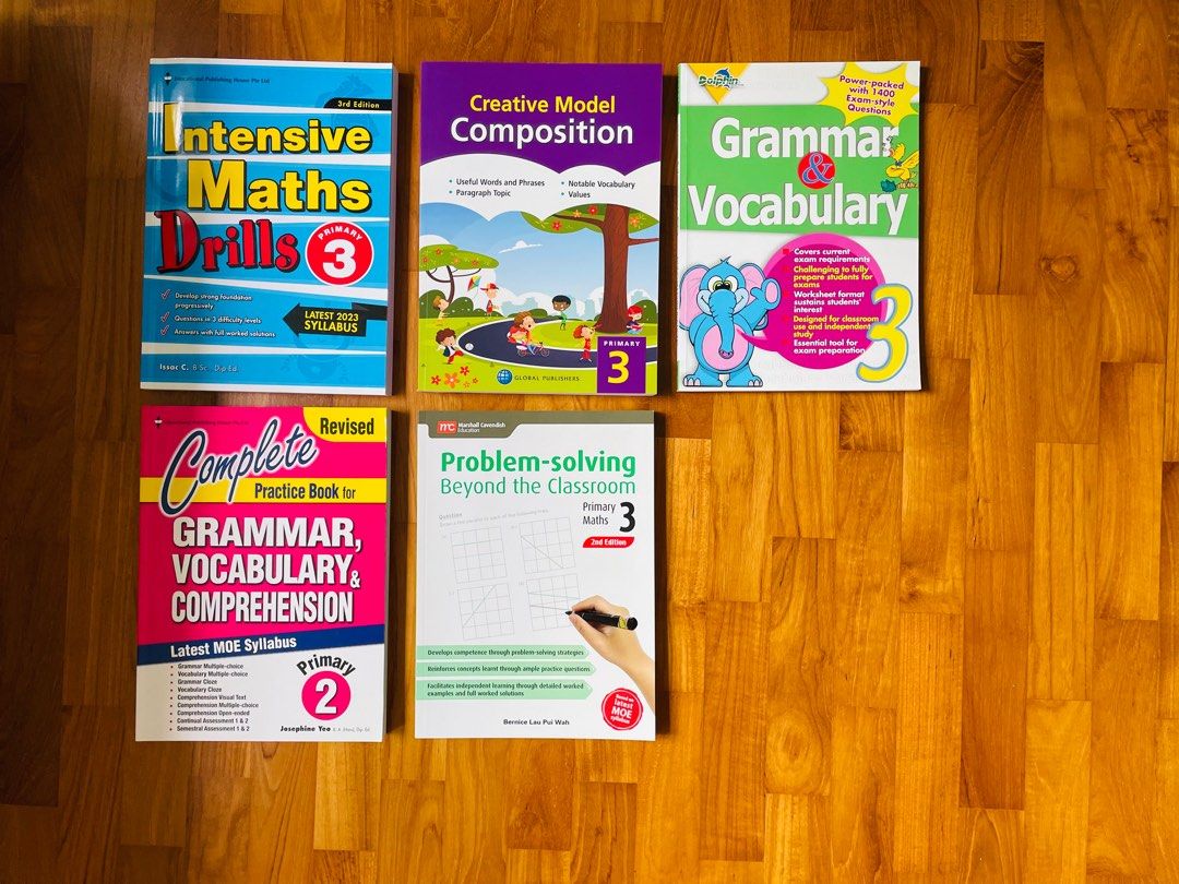 English and Maths Exercise Book $5 Each, Hobbies & Toys, Books ...