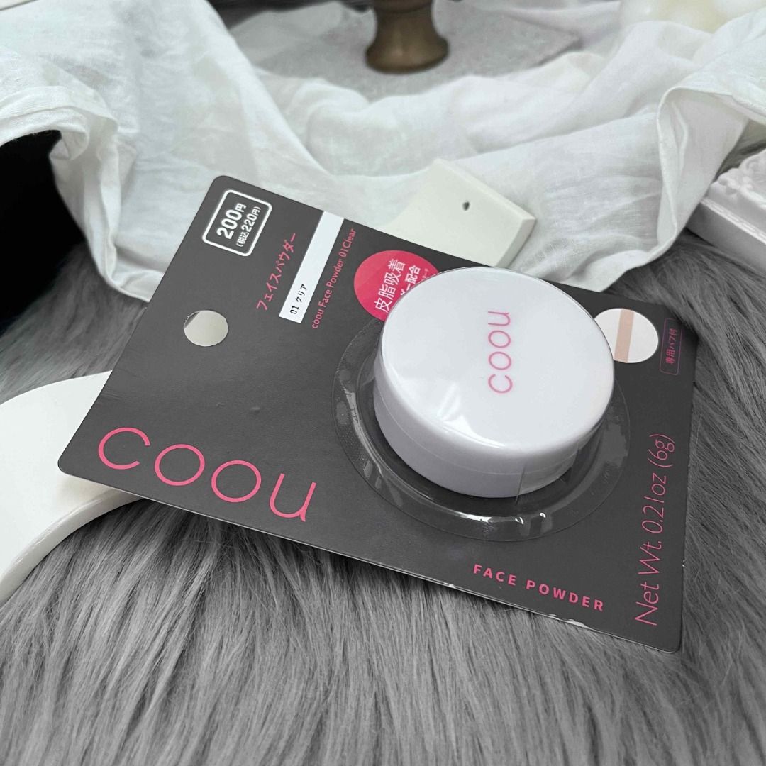 【Env.jp】日本大創 COOU蜜粉 01透明色 DAISO 蜜粉 吸油定妝 不浮粉 吸油 蜜粉餅 白色蜜粉 霧面妝感, 香水、美妝、保養, 臉部彩妝、保養與清潔, 化妝品在旋轉拍賣