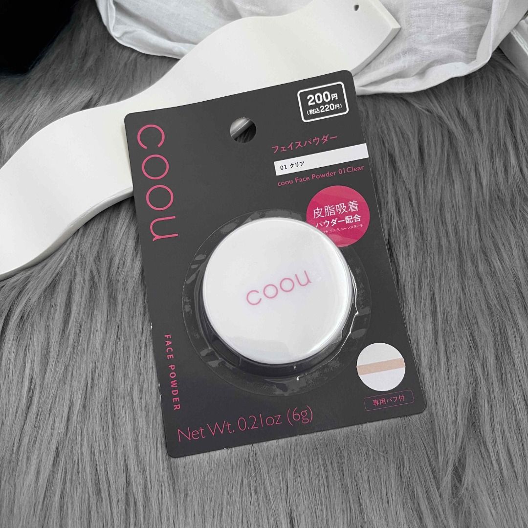 【Env.jp】日本大創 COOU蜜粉 01透明色 DAISO 蜜粉 吸油定妝 不浮粉 吸油 蜜粉餅 白色蜜粉 霧面妝感, 美妝保養, 臉部護理, 面部 - 化妝品在旋轉拍賣