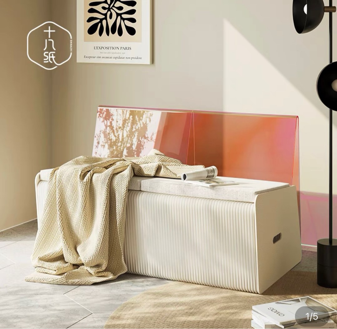 Foldable paper bench, Furniture & Home Living, Furniture, Chairs on ...