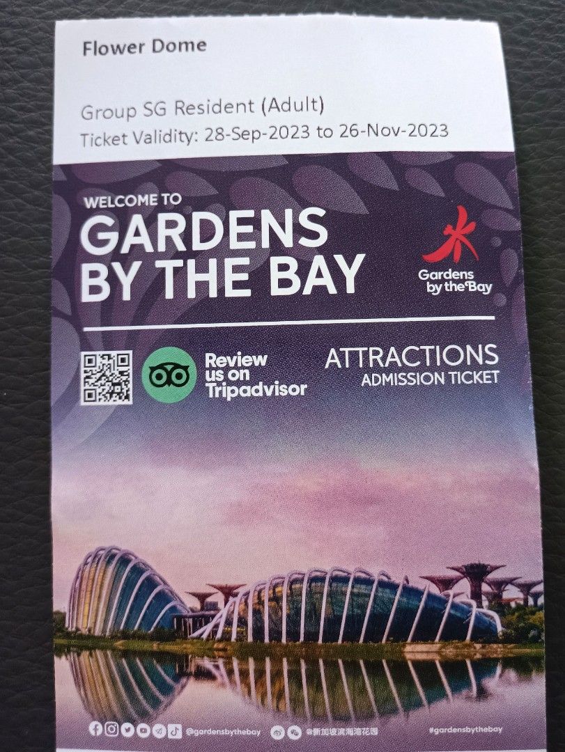 Garden By The Bay Flower Dome Admission, Tickets & Vouchers, Local ...