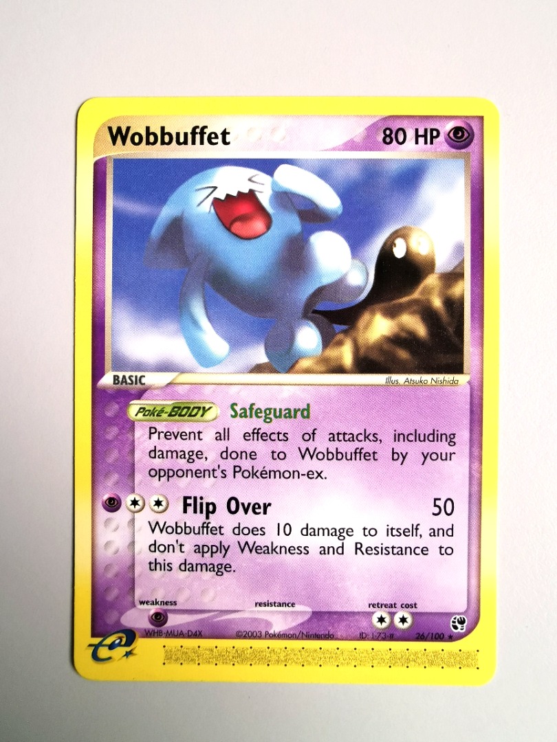 Genuine Rare Pokemon: Wobbuffet HP80 26/100 Ex Sandstorm, Hobbies ...