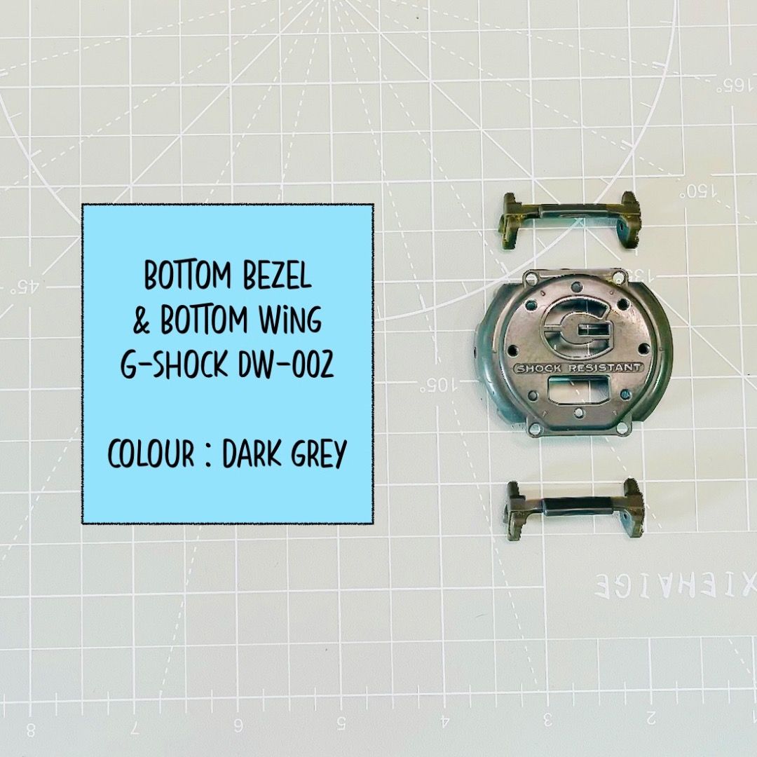 G-shock DW-002 & DW-003 Replacement Parts Bottom Bezel and Bottom Wing ...