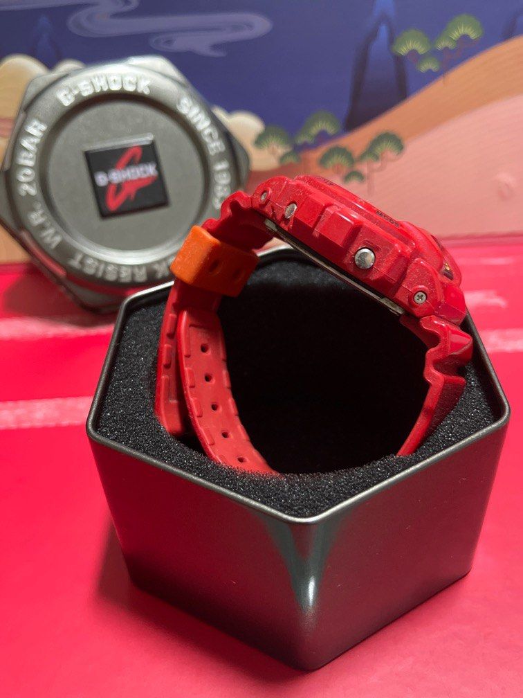 G-Shock DW6900 Red Orange, Men's Fashion, Watches & Accessories ...