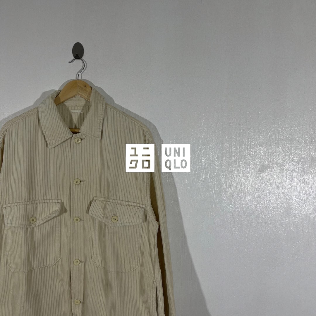 GU by Uniqlo Corduroy CPO shirt, Men's Fashion, Coats, Jackets and Outerwear on Carousell