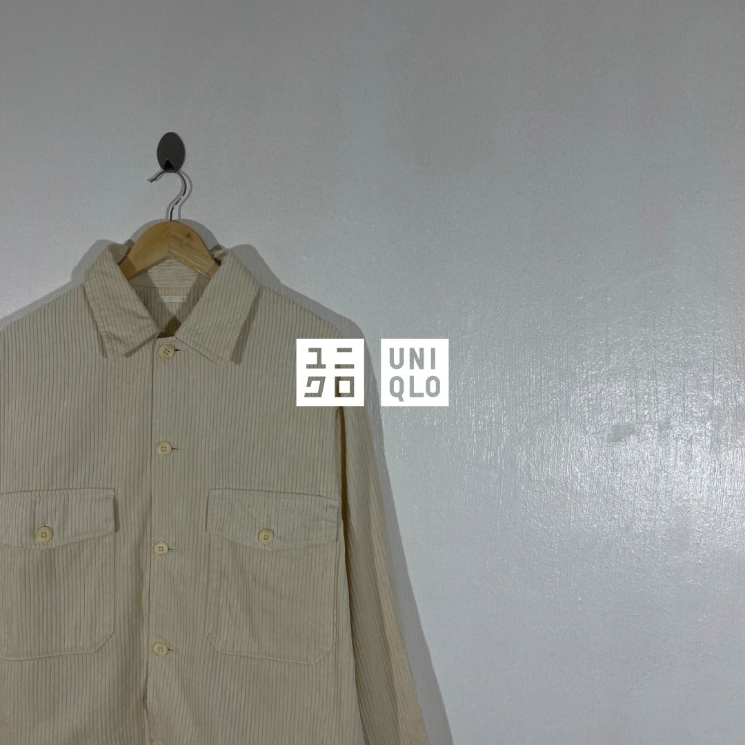 GU by Uniqlo Corduroy CPO shirt, Men's Fashion, Coats, Jackets and Outerwear on Carousell