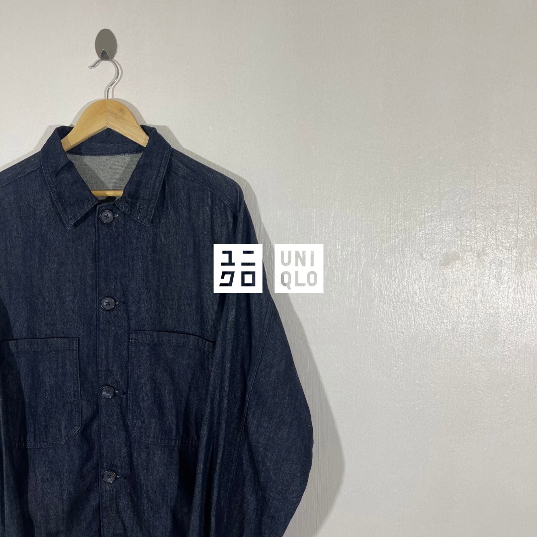 GU by Uniqlo Denim Chef Jacket, Men's Fashion, Coats, Jackets and ...