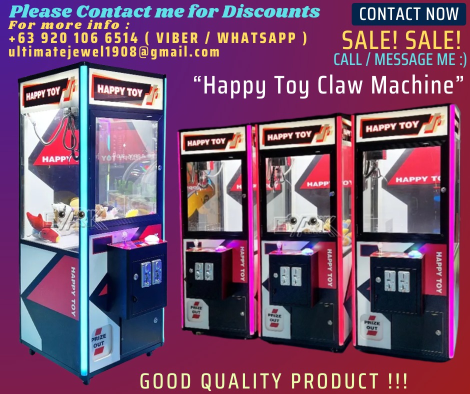 Happy Toy Time Game Gift Claw Crane Vending Machines - Lovely Toys ...