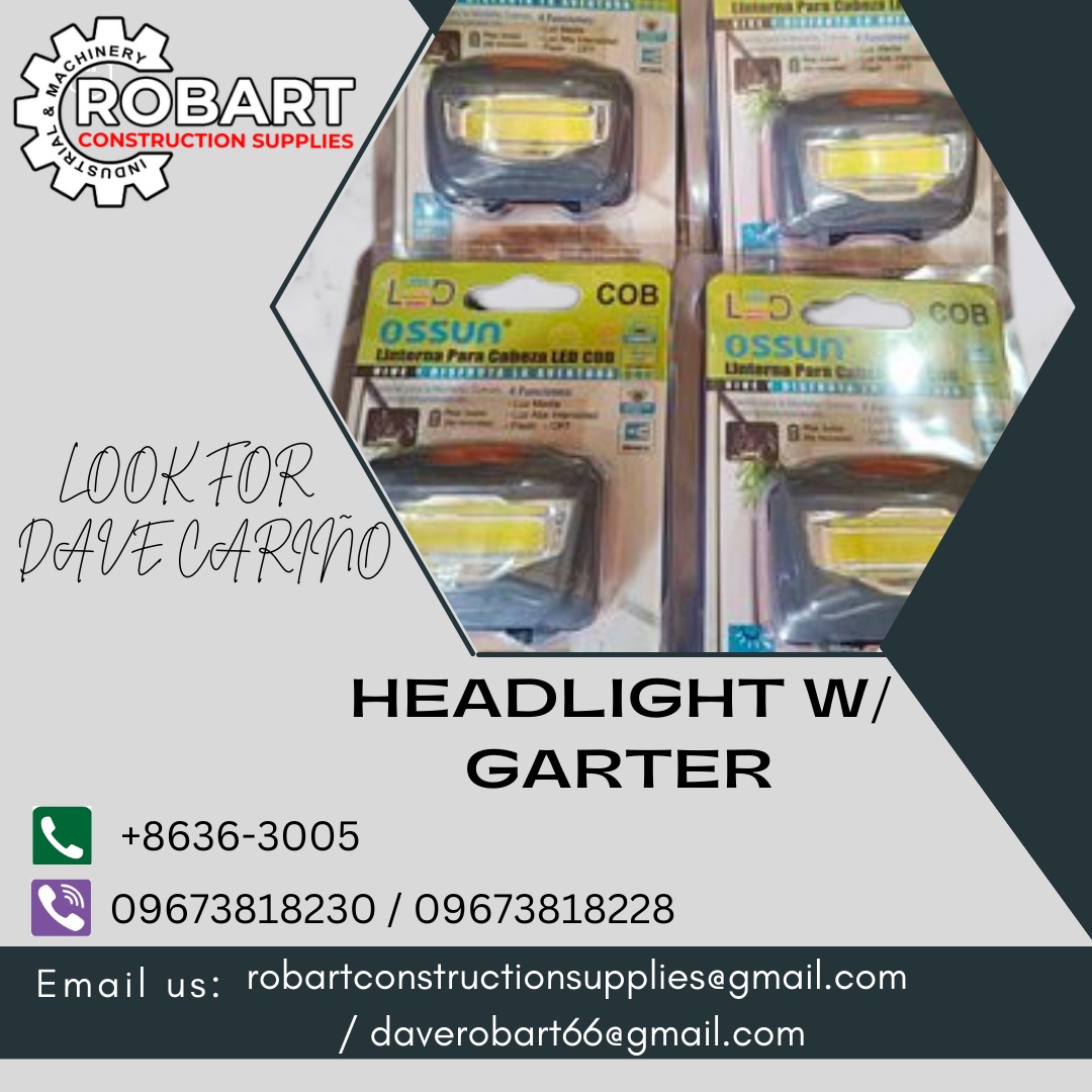 HEADLIGHT W/ GARTER, Commercial & Industrial, Construction Tools ...