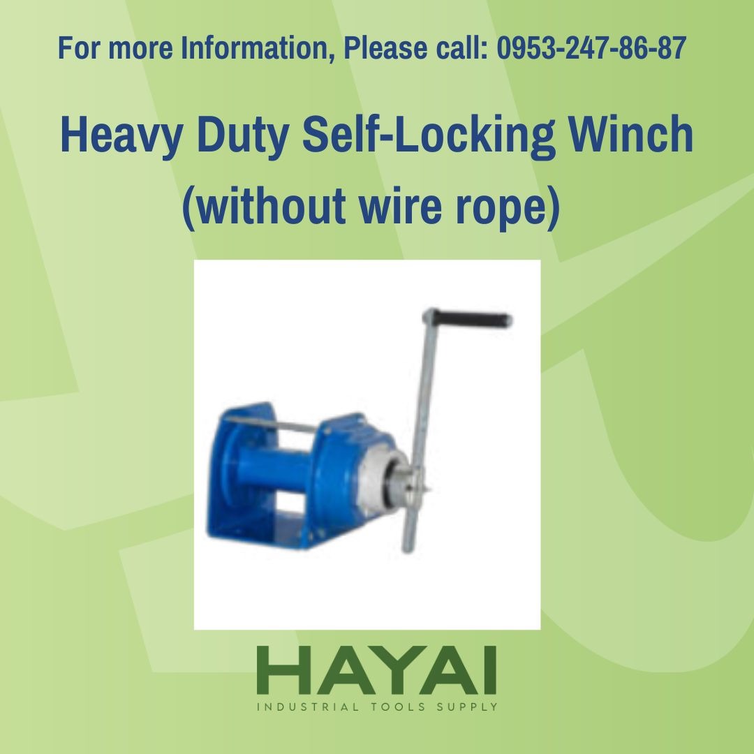 Heavy Duty Self-Locking Winch (without wire rope), Commercial ...