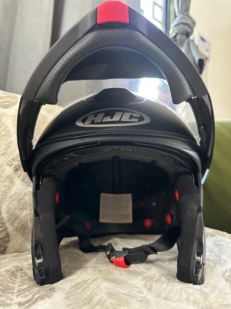 HJC Modular Helmet Matte Black, Motorbikes, Motorbike Parts ...