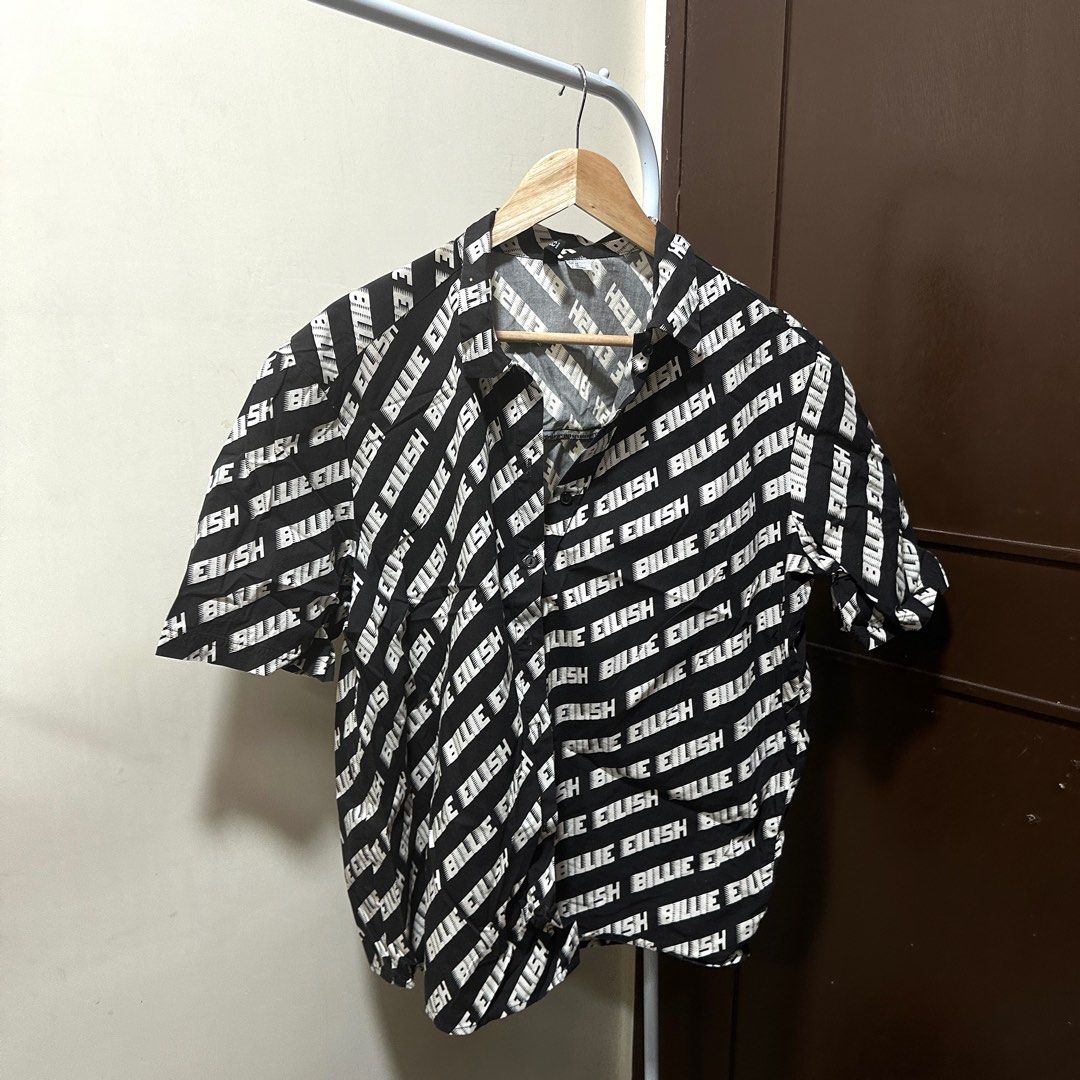 H&M Billie Eilish Polo, Women's Fashion, Tops, Others Tops on Carousell