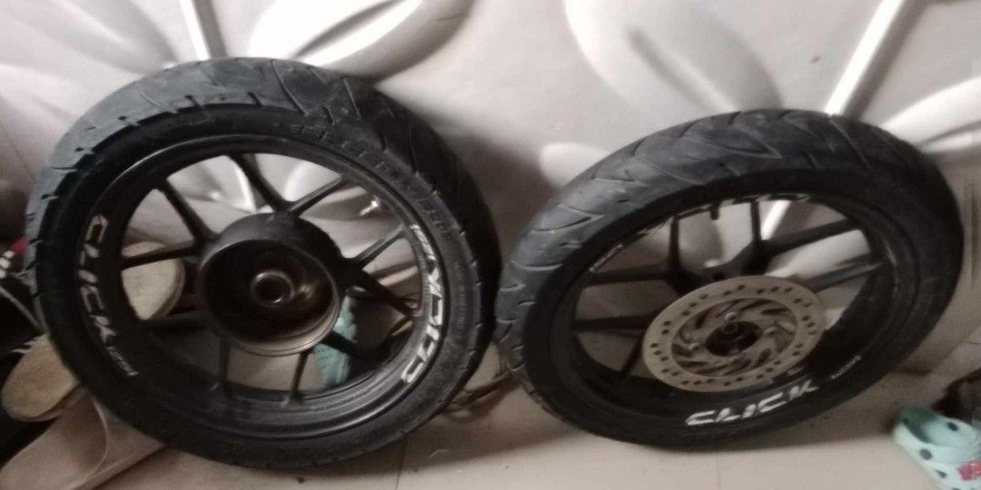 Honda click tire and mags, Motorbikes, Motorbike Parts & Accessories ...