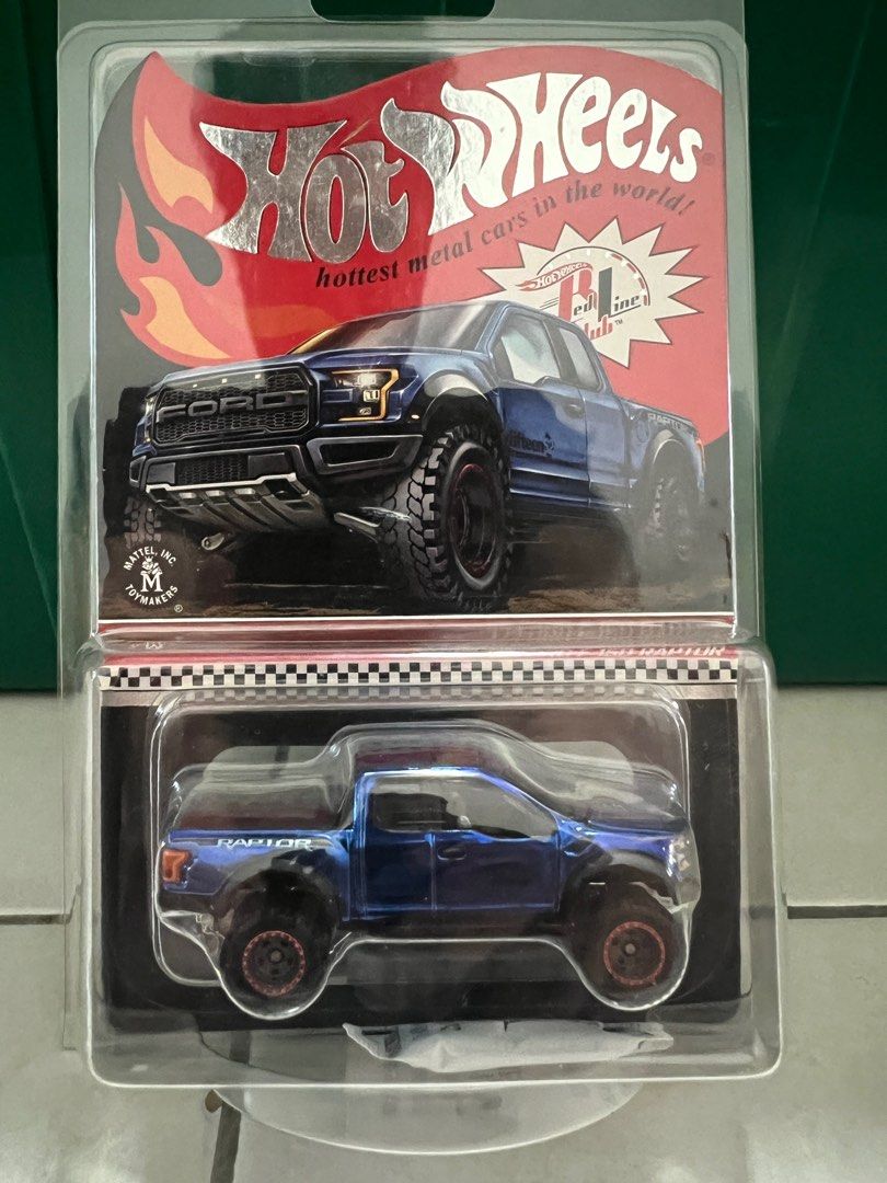 Hot Wheels RLC 17 Ford-150 Raptor Blue, Hobbies & Toys, Toys & Games on ...