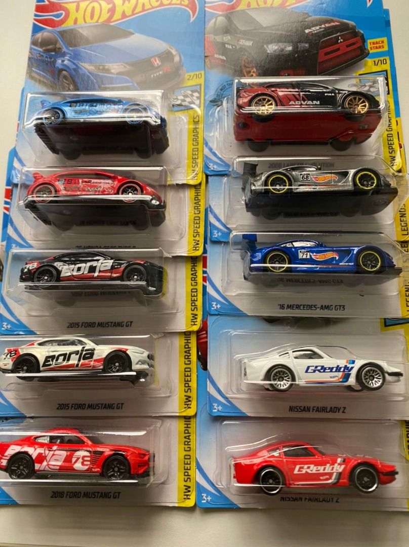 Hot Wheels Speed Graphics Nissan Fairlady Mitsubishi Lancer Honda Civic ...