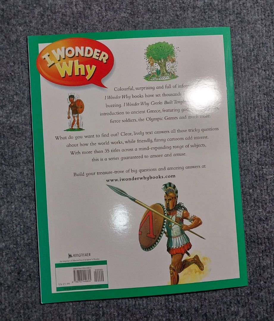 I WONDER WHY GREEKS BUILT TEMPLES: And Other Questions About Ancient ...