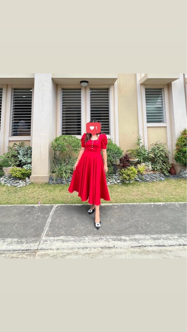 IDM/Soon Manila Maria Dress in Crimson Red, Women's Fashion, Dresses ...