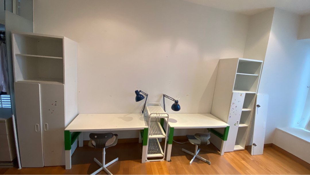 IKEA kids study desk X 2, Furniture & Home Living, Furniture, Tables ...