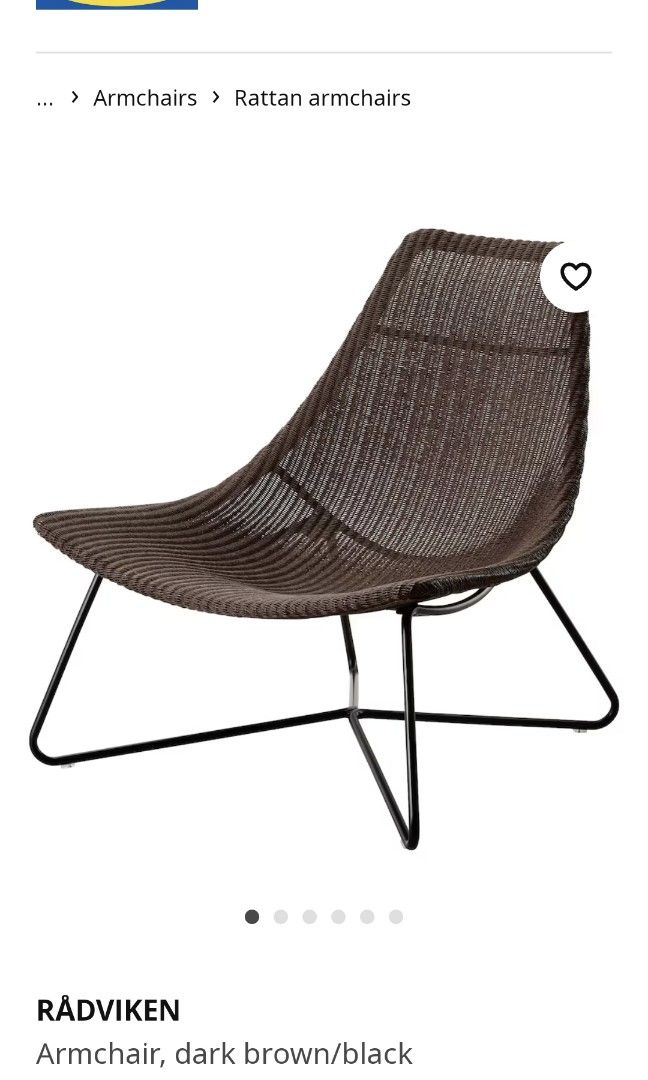 Ikea Radviken chair, Furniture & Home Living, Furniture, Chairs on ...