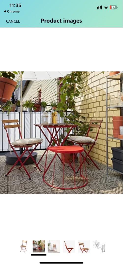 IKEA Tarno outdoor table set, Furniture & Home Living, Outdoor ...