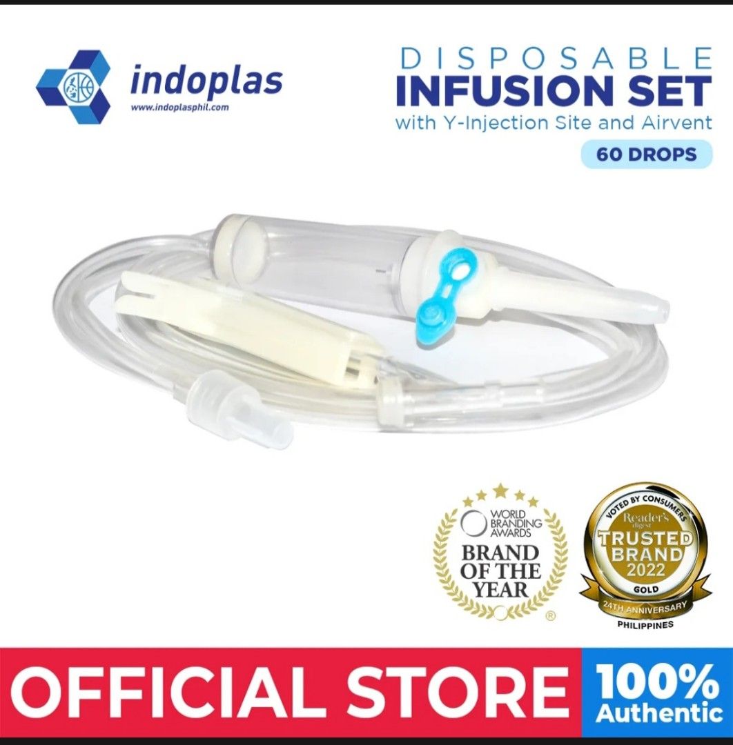 Indoplas Infusion Set - Microset (60 Drops), Health & Nutrition ...