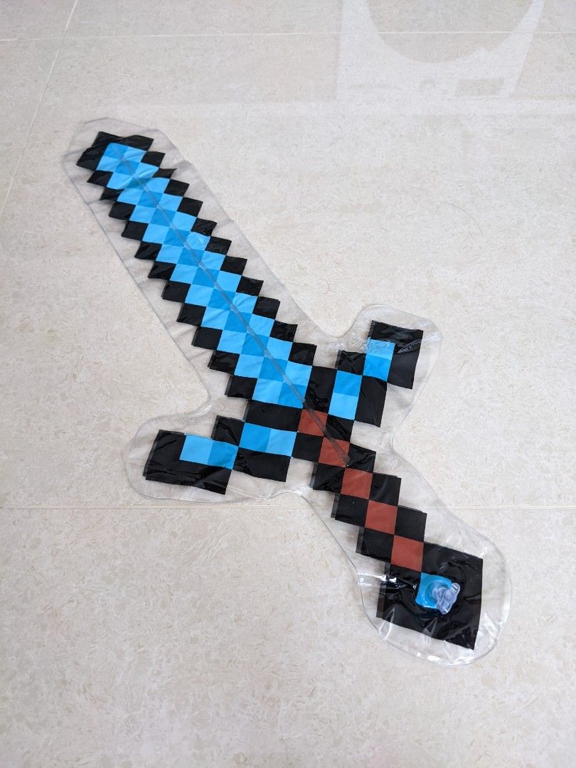 Inflatable Minecraft Sword, Hobbies & Toys, Toys & Games on Carousell