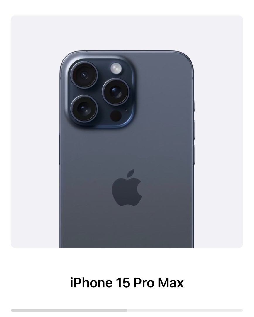 iPhone 15 Pro Max Blue Titanium 256GB, Mobile Phones & Gadgets, Mobile Phones, iPhone, iPhone 15 ...